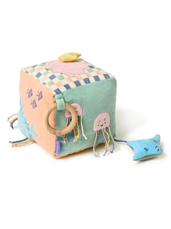 Buy Mi Arcus Activity Cube Soft Toy for Baby Girl and Boy 17x17x17 cm ...