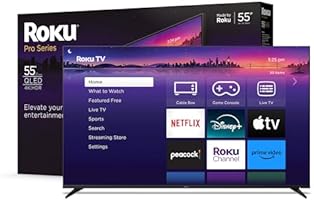 Amazon.com: Roku Smart TV – 55-Inch Pro Series 4K QLED RokuTV with ...