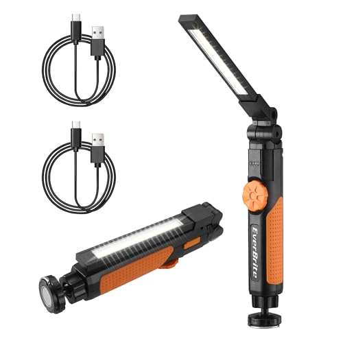 Amazon: 2 Pack LED Rechargeable Work Light, 800LM COB Foldable ...