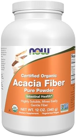 Amazon.co.jp: NOW Supplements, Acacia Fiber Powder, Certified Organic ...