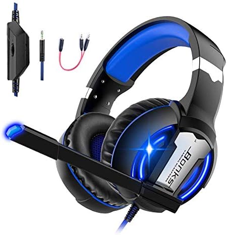 IHAO Stereo Gaming Headset with Noise Cancelling Microphone Earpiece ...