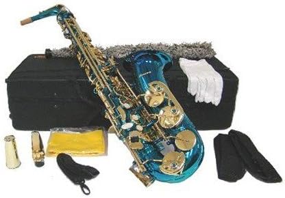 Amazon.com: Merano E Flat Blue/Gold Alto Saxophone with Case + Mouth ...