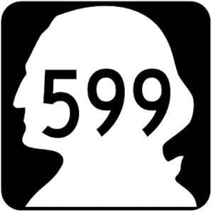 Amazon.com: MR3Graphics Washington State Route 599 Sticker R2958 ...
