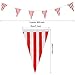 Amazon.com: RUBFAC 170ft 120pcs Red and White Striped Pennant Banner ...