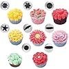 KOKSI 20-Piece Cake Decorating Kit with Silicone Pastry Bag, 14 Piping ...