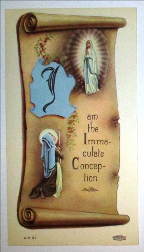I am the Immaculate Conception: [Roman Catholic] [Prayer Card] [Holy ...