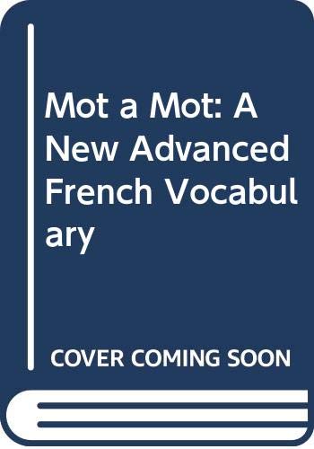 Amazon | Mot a Mot: A New Advanced French Vocabulary | Humberstone ...