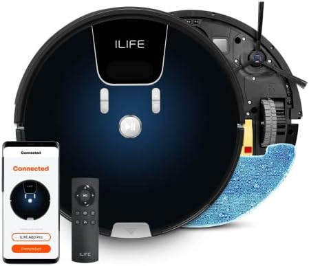 AGARO Alpha Robot Vacuum Cleaner, Brush, Dry Vacuum & Wet Mop ...