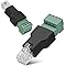 Amazon.com: RJ11 Screw Terminal, Screw Terminal Adaptor Ethernet Connector RJ11 6P4C Male to 4 ...