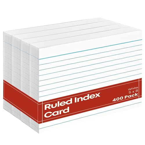Snapklik.com : Index Cards 4X6, Ruled Index Cards, Lined Note Cards ...