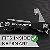 KeySmart Key Chain MultiTool - 5-in-1 Multi Purpose Keychain Tool with Box Opener, Ruler, Pry ...