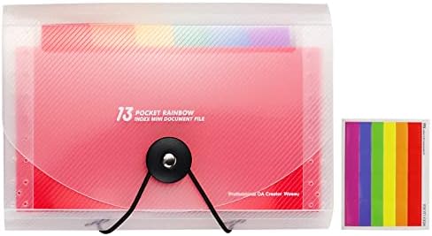 APACALI 8 Pack Flash Card Holder A6, 13 Pockets Revision Card Organiser ...