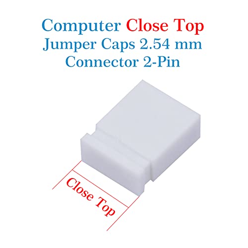 CQRobot 200 Pieces White Standard Computer Jumper Caps Header Pin Shunt ...