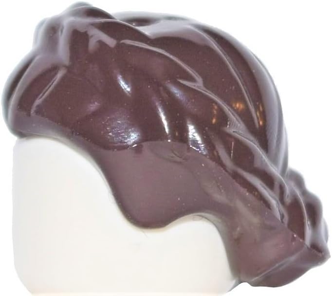 LEGO Minifigura Pelo Mujer Corto wTrenza Alrededor (Marrón Oscuro ...