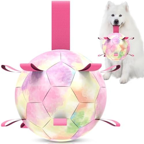 Amazon.com : QDAN Extra Large Dog Toys Soccer Ball - Durable Dog Balls for Extra Large Dogs ...