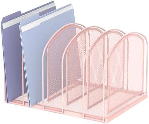 Amazon.com : SUPEASY File Organizer 5-Section Mesh Desk Organizer ...