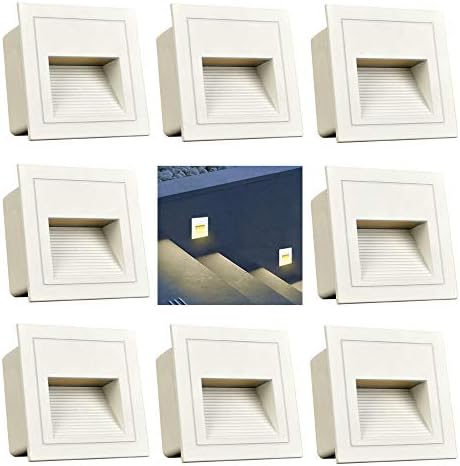 Arotelicht 8pcs/3W Wall Recessed Stair Lights, Warm White, LED Step ...