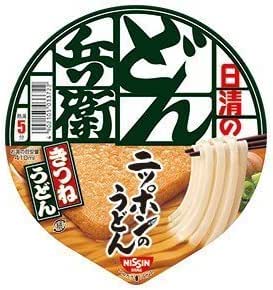 Nissin Donbei Kitsune Udon, Instant Japanese Udon Noodle with Fried ...