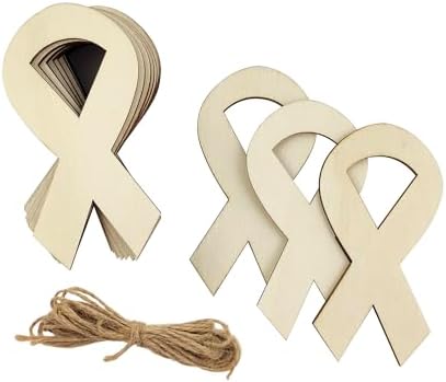 Amazon.com: 30 Pack 4 Inch Wood Ribbon Cutouts Cross Tie Crafts ...