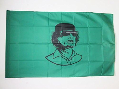 Amazon.com : AZ FLAG Libya with Gaddafi Flag 3' x 5' for a Pole ...