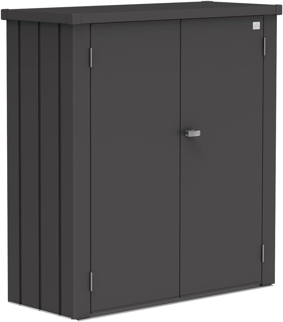 Amazon.com: Biohort Romeo Storage Locker 300 Gal. Steel Metallic Dark ...