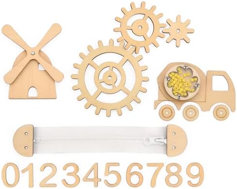 Potatomato Busy Board Zubehör & Activity Board – Holz DIY Teile Set für ...