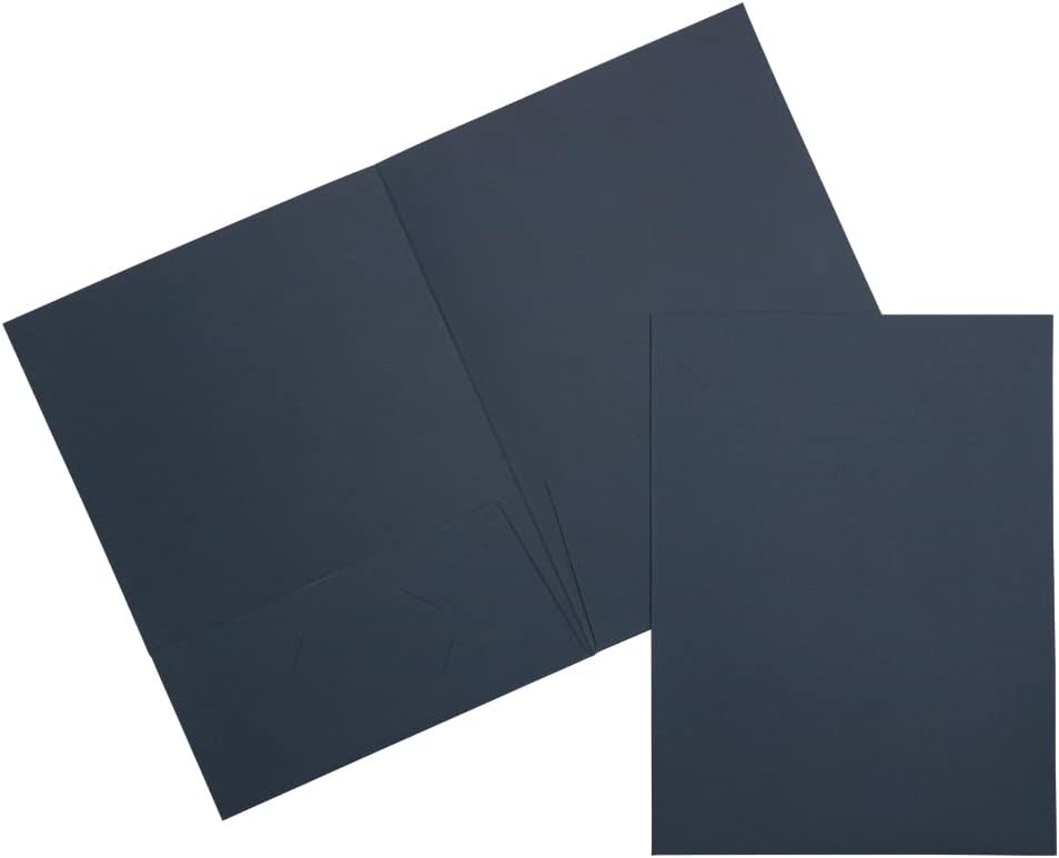 Amazon.com : LUXPaper 4" x 9" Mini Presentation Folders | Two Pocket ...