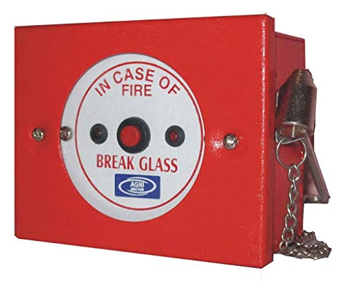 ECO FIRE Manual Call Point MCP with Chain and Hammer Feachers : Amazon ...