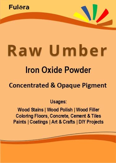 Fulora™ Raw Umber Iron Oxide Pigment Powder for Coloring Wood ...