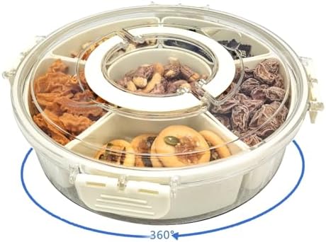 Amazon.com: Snack Rotating Container - Rotating Snack Box With Lid ...