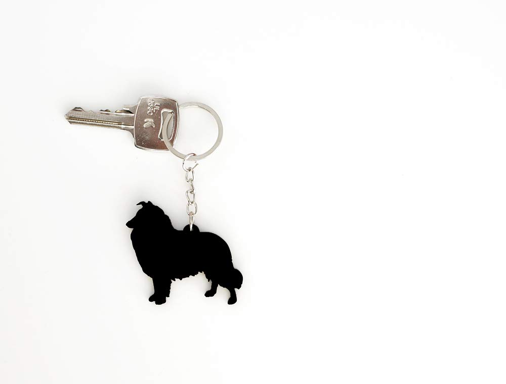 Amazon.com: Border Collie Dog Keychain Silhouette : Automotive