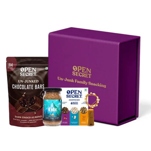 Open Secret Snacks Gift Hamper Box| Rage Arabica Coffee Irish Hazelnut ...