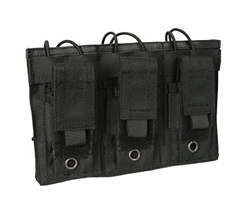 Camouflage Tactical Triple 5.56 Magazine Pouch MOLLE system Magazine ...