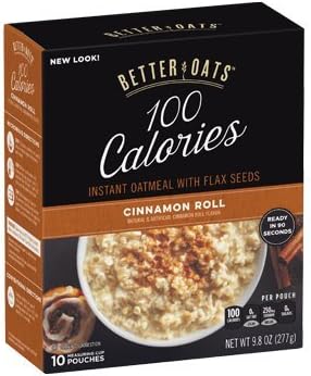 Amazon.com: Better Oats, Instant Oatmeal, Cinnamon Roll, 10 Pouches per ...