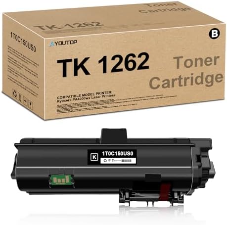 Amazon.com: YOUTOP TK-1262 TK1262 Black Toner Cartridge (1T0C150US0 ...