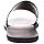 Amazon.co.jp: SanaPlus 2366 Men's PU Leather One-Band Sandals, Black, M ...