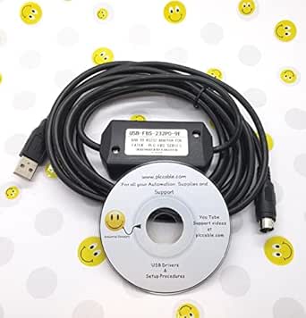 Amazon.com: PLC Cables, Inc - Aftermarket USB FBS-232P0-9F Programming ...