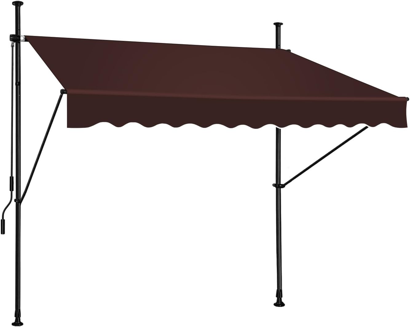 Amazon.com : ULTREK Manual Retractable Awning – 118” Non-Screw Outdoor ...