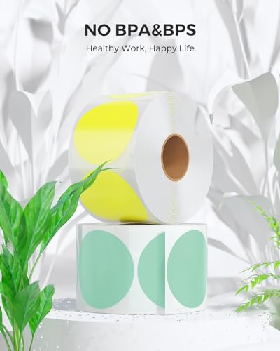 Snapklik.com : 2 Inch Circle Color Thermal Sticker Labels, Self ...