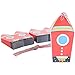 Amazon.com: BLUE PANDA Outer Space Birthday Party Favor Boxes, Rocket ...