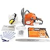 Amazon.com: NEOTEC 43cc Gas Chainsaw NH843 with 16 Inch Guide Bar and ...