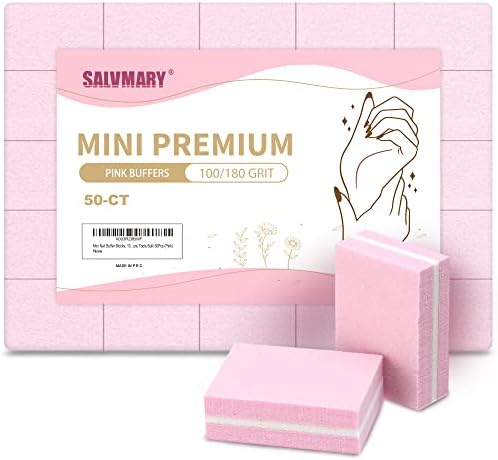 Amazon.com : Mini Nail Buffer Blocks, 100/180 Grit Sponge Buffing ...