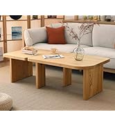 Amazon.com: Modern Nesting Coffee Table Set of 2, Interlocking Living ...