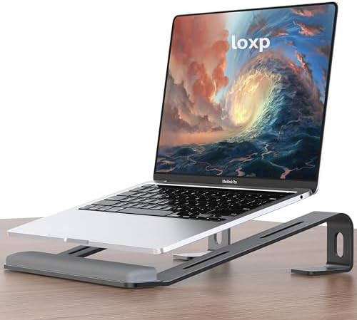 Amazon.com: LOXP Laptop Stand for Desk,Laptop Stand with Wrist Support ...