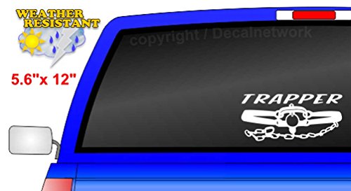 Best Hunting Scents Trapping Closed Trap Vinyl Decal Truck Window