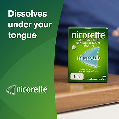 Nicorette Microtab Nicotine . Sublingual Tablets(2mg), Pack of 100 ...