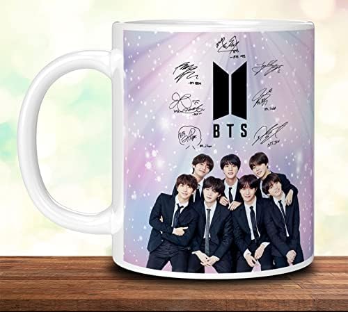 Buy NH10 DESIGNS BTS Printed Mug with Keychain for Girls Boys Birthday ...