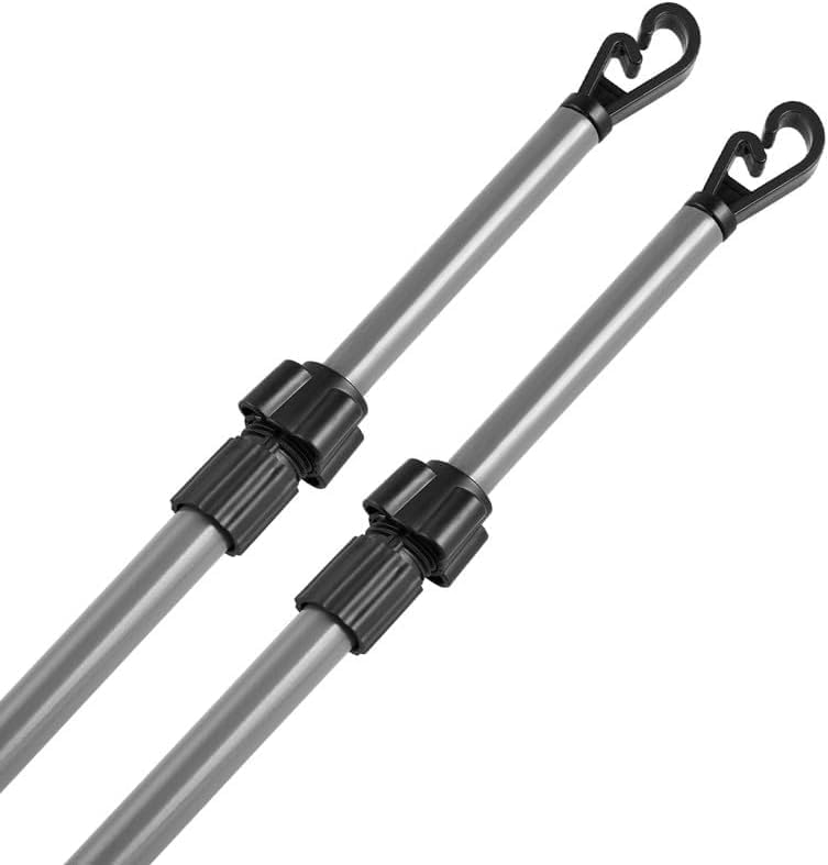 Kingfisher 2.4M Metal Heavy Duty Washing Line Prop Telescopic Home ...