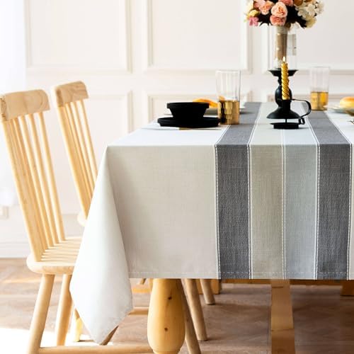 Amazon.com: GLORY SEASON Modern and Minimalist Tablecloth Linen Fabric ...