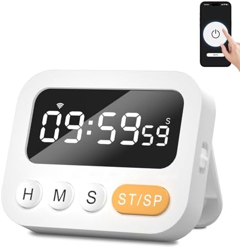 Amazon.com: Kitchen Timer - Digital Magnetic Countdown Timer with Large LCD Display, Adjustable ...